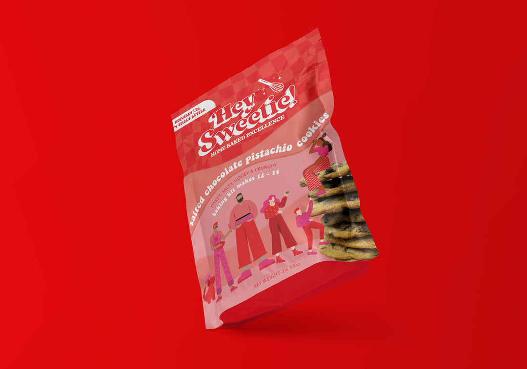 Salted Chocolate Pistachio Cookies – Hey, Sweetie! Baking